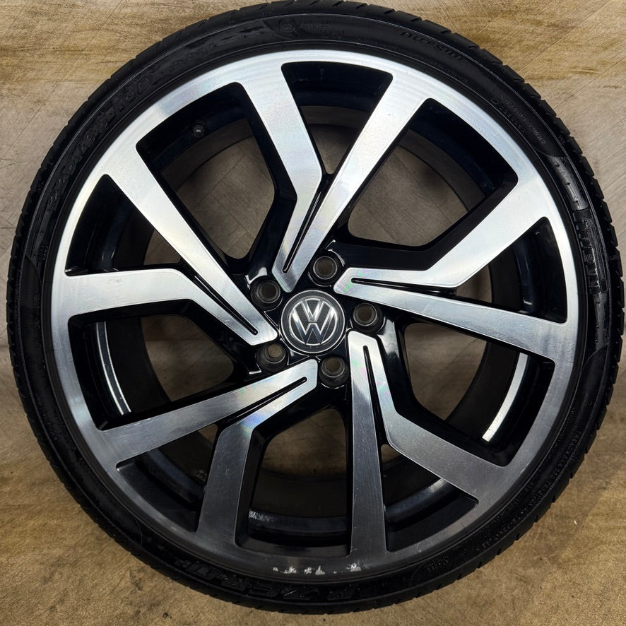 1X 19" GENUINE VW GOLF MK7 GT GTI BRESCIA CLUBSPORT ALLOY WHEEL TYRE 5 ...