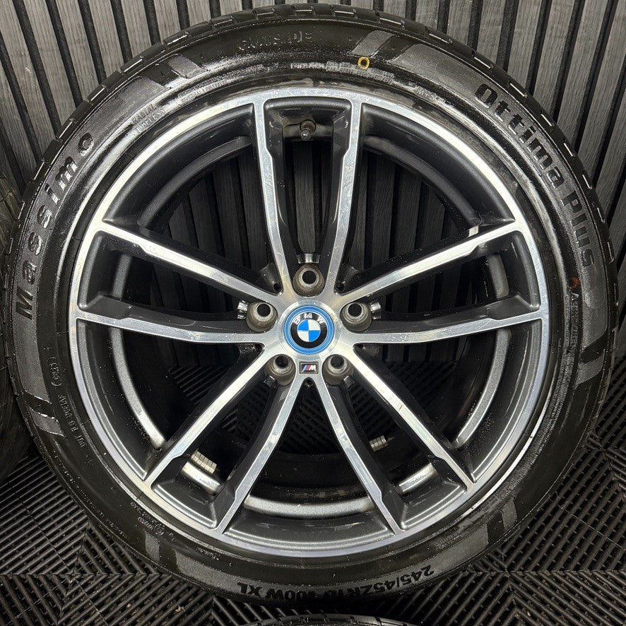 18" GENUINE BMW 5 SERIES 4 662 GREY DC M SPORT G30 G31 ALLOY WHEEL TYR ...