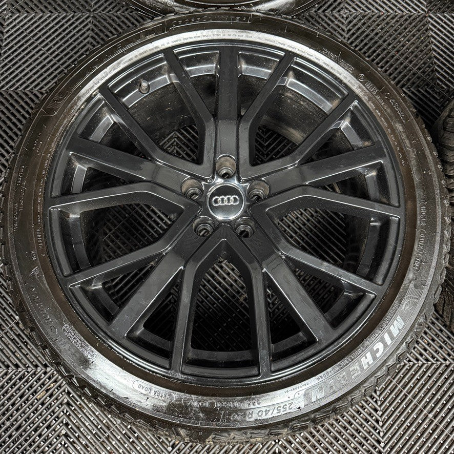 20'' GENUINE AUDI S6 A6 S LINE BLACK EDITION C8 ALLOYS WHEELS TYRES 4K ...