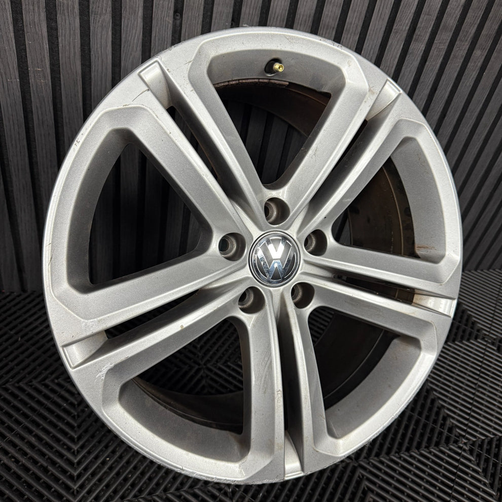 1X 18'' GENUINE VW PASSAT R LINE MALLORY CC ALLOY WHEELS TYRES ALLOY 1 ...