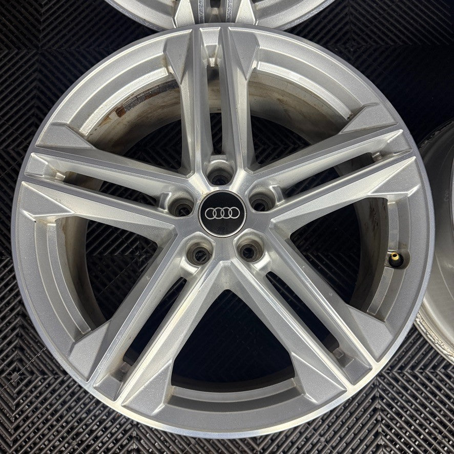 19'' GENUINE AUDI Q5 5 DOUBLE SPOKE S LINE ALLOY WHEELS A4 A3 5X112 80 ...