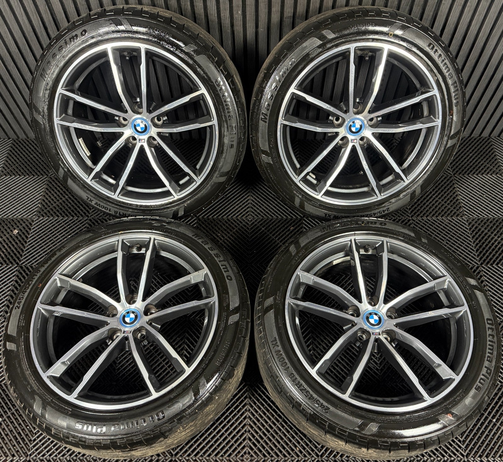 18" GENUINE BMW 5 SERIES 4 662 GREY DC M SPORT G30 G31 ALLOY WHEEL TYR ...