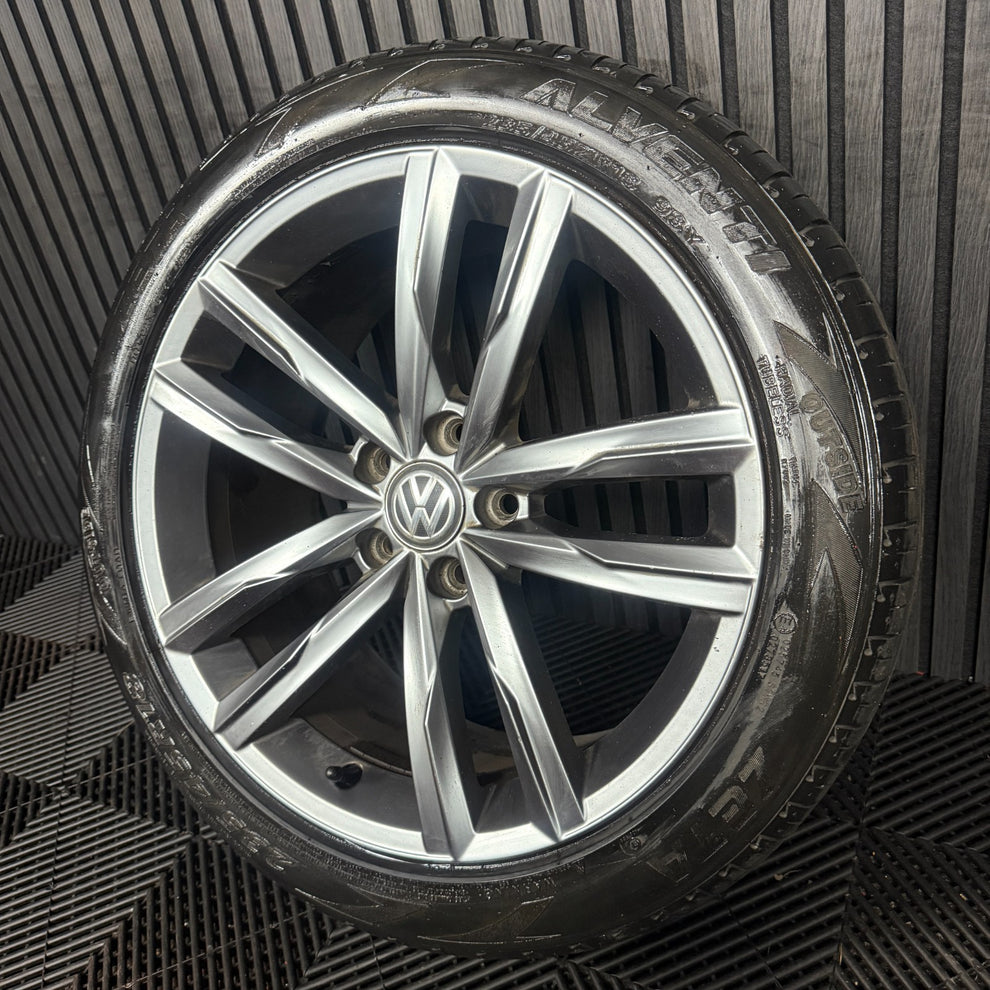 1X 18'' GENUINE VW PASSAT R LINE B8 DARTFORD GT GTE ALLOY WHEEL TYRE 3 ...