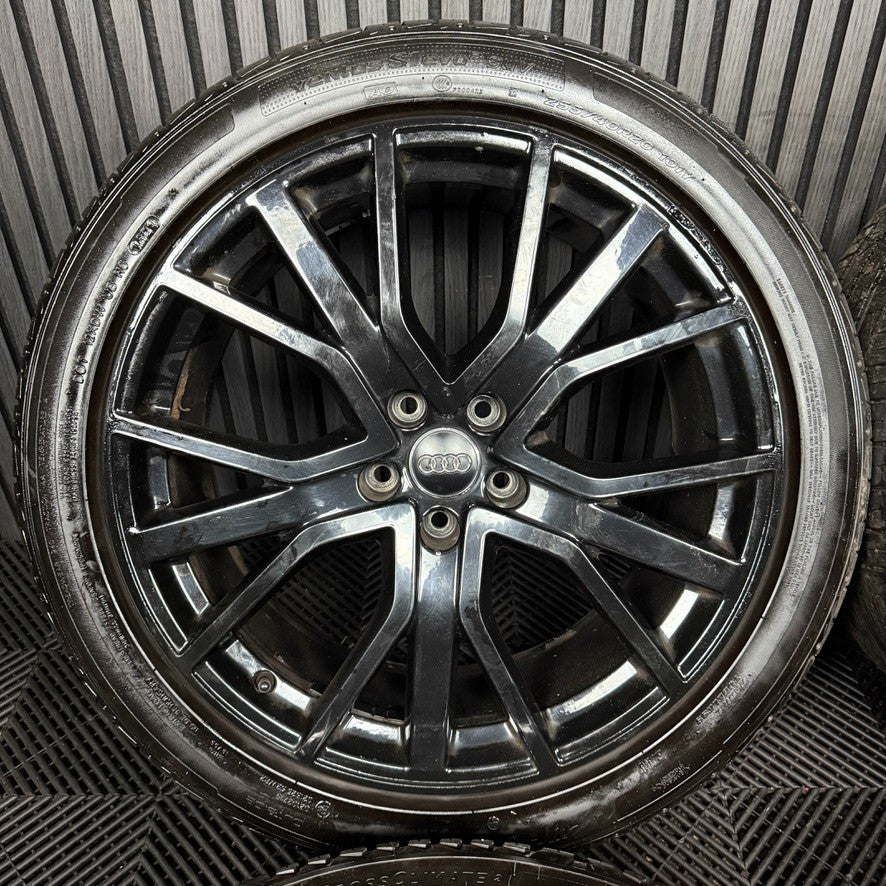 20'' GENUINE AUDI S6 A6 S LINE BLACK EDITION C8 ALLOYS WHEELS TYRES 4K ...