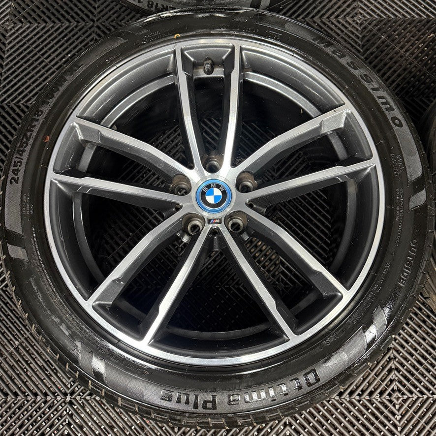18" GENUINE BMW 5 SERIES 4 662 GREY DC M SPORT G30 G31 ALLOY WHEEL TYR ...