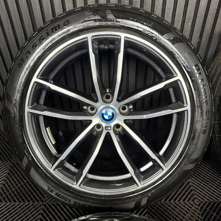 18" GENUINE BMW 5 SERIES 4 662 GREY DC M SPORT G30 G31 ALLOY WHEEL TYR ...